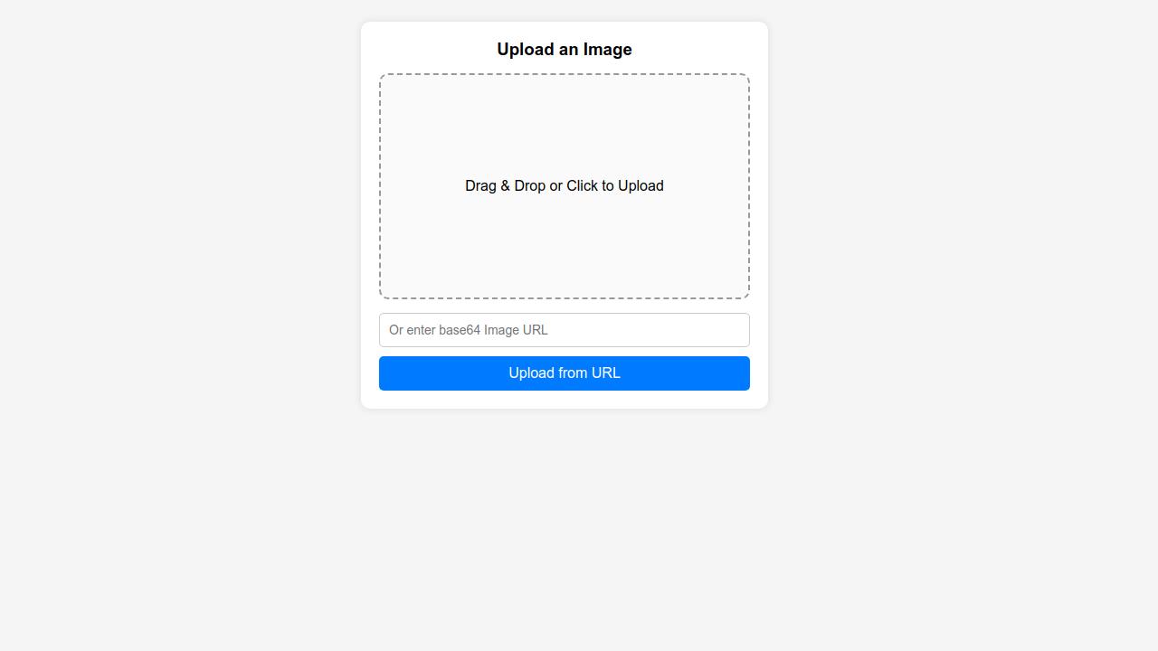 Responsive Image Upload Tool with Drag & Drop & URL Input | HTML, CSS & JS by premiumpik